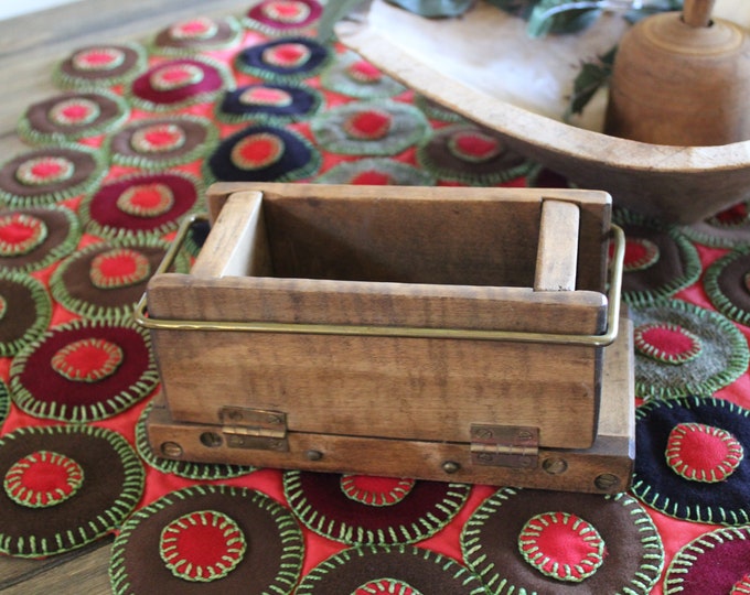 Primitive Wooden Hinged Butter Press With Two Simple Design - Etsy