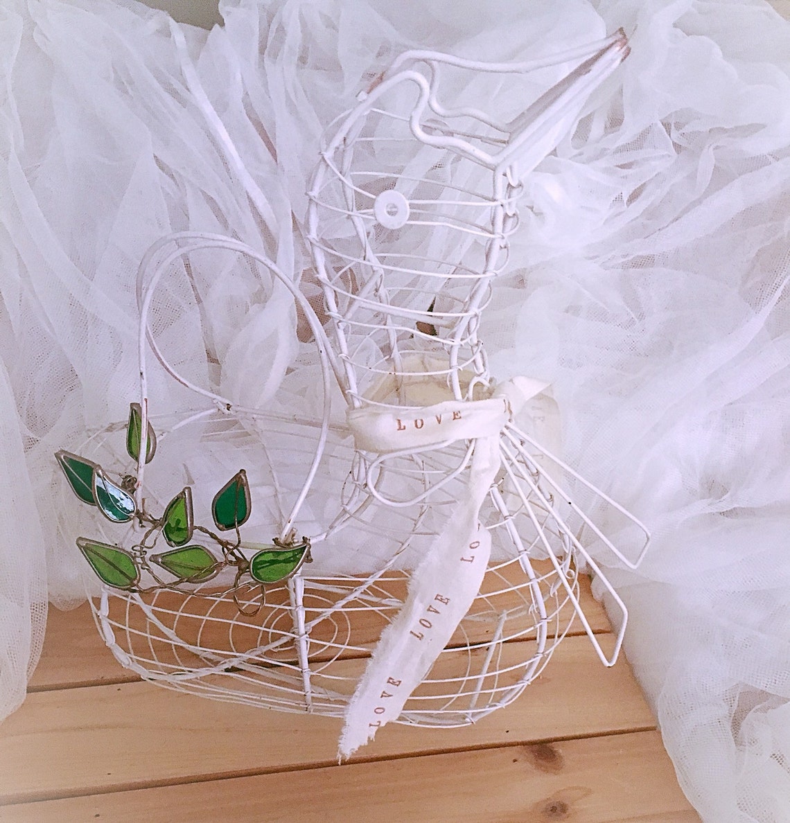Duck Wire Basket, Duck Wire Egg Basket , Upcycled Duck Wire Egg Basket ...