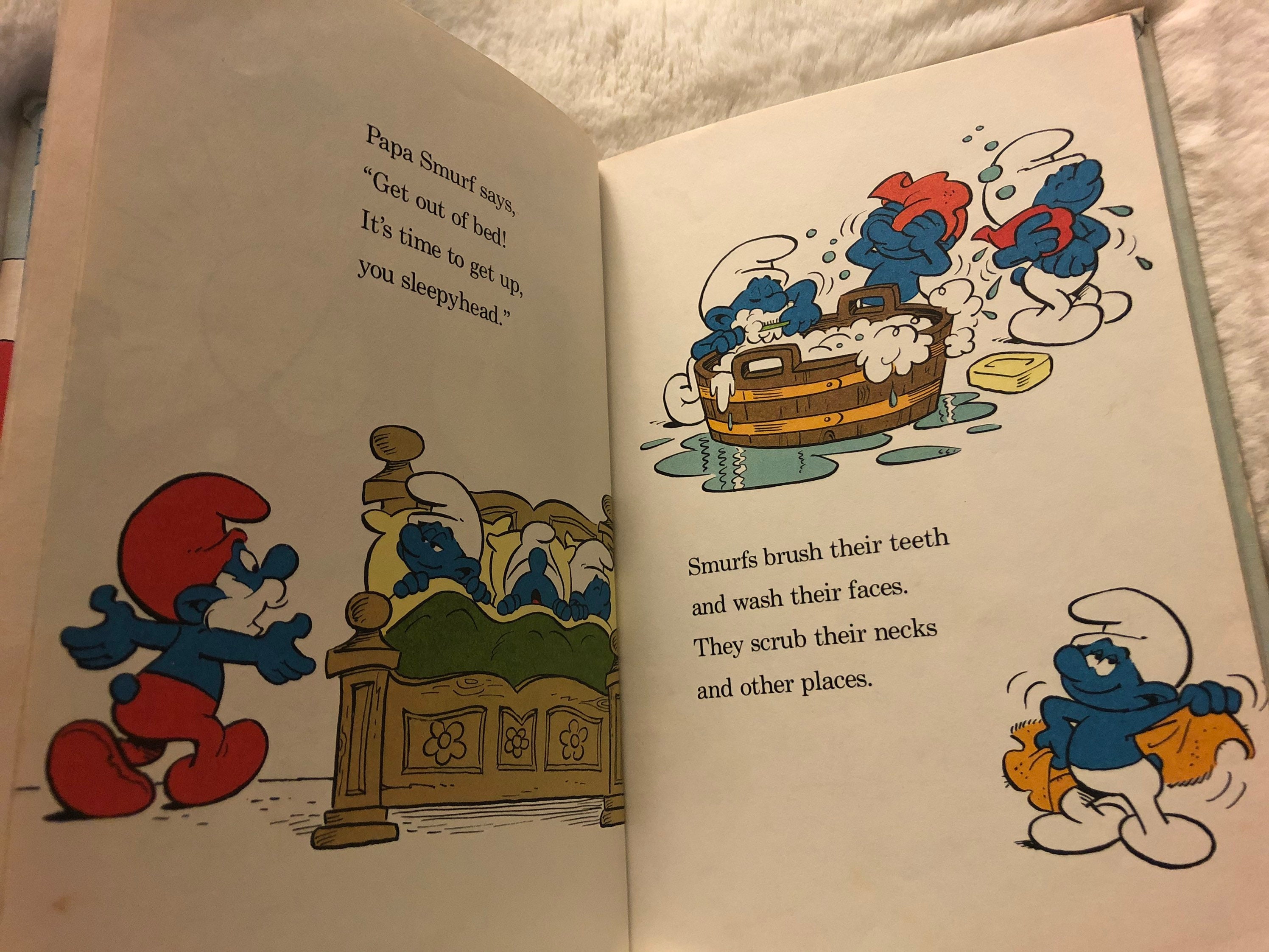 What Do Smurfs Do All Day / Smurf Books / Smurf Vintage Books - Etsy