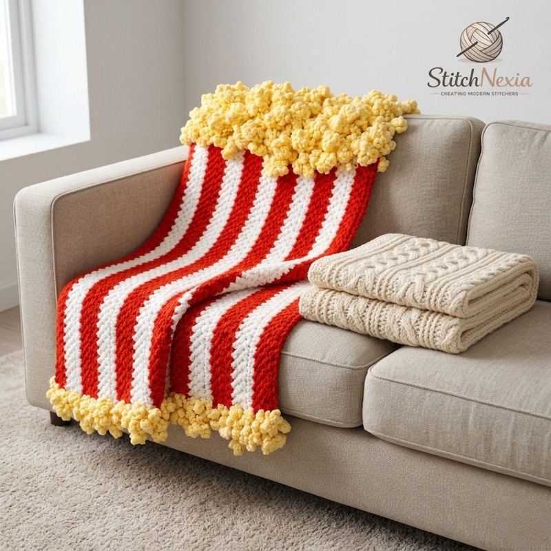 Popcorn Chunky Blanket - Etsy