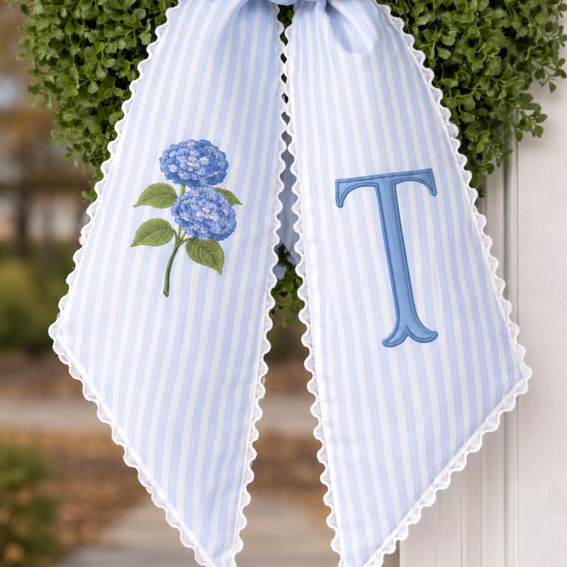 Ricrac Wreath Sash - Etsy
