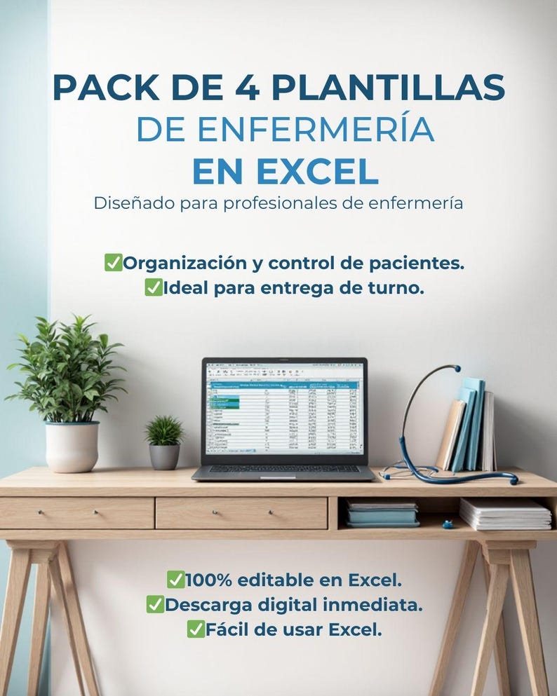 Pack of 4 Nursing Excel Templates | Patient Records and Progress Notes ...