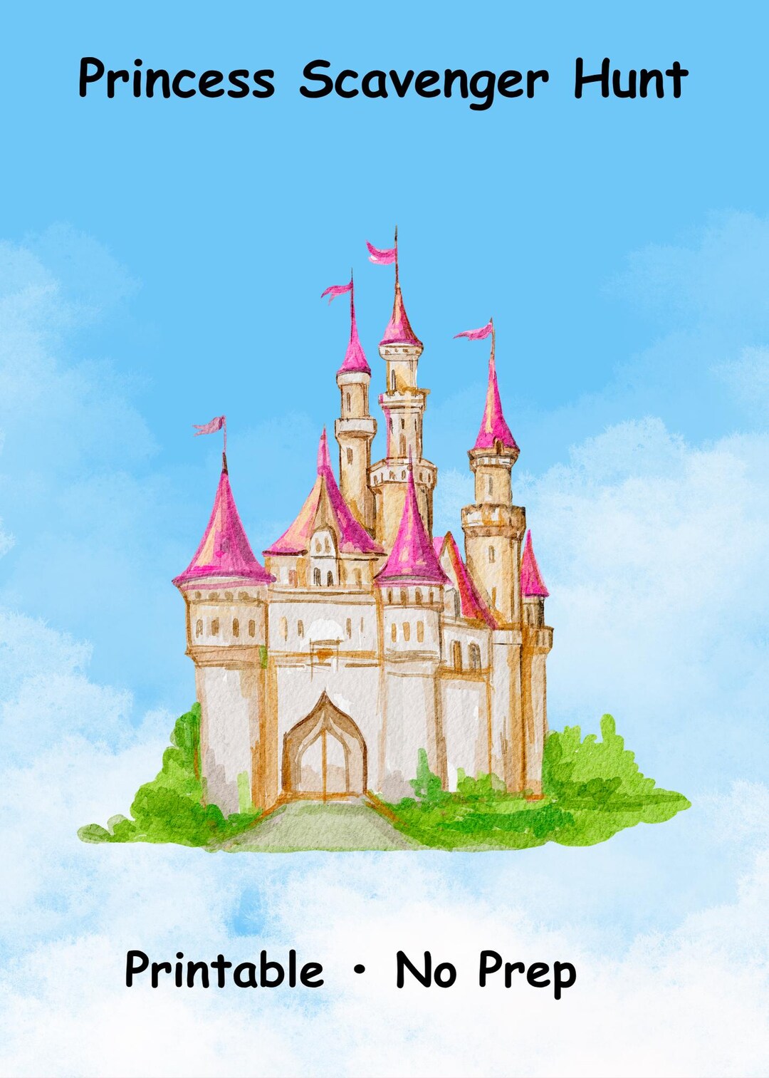 Printable Princess Scavenger Hunt for Kids | Clues & Cards Included ...