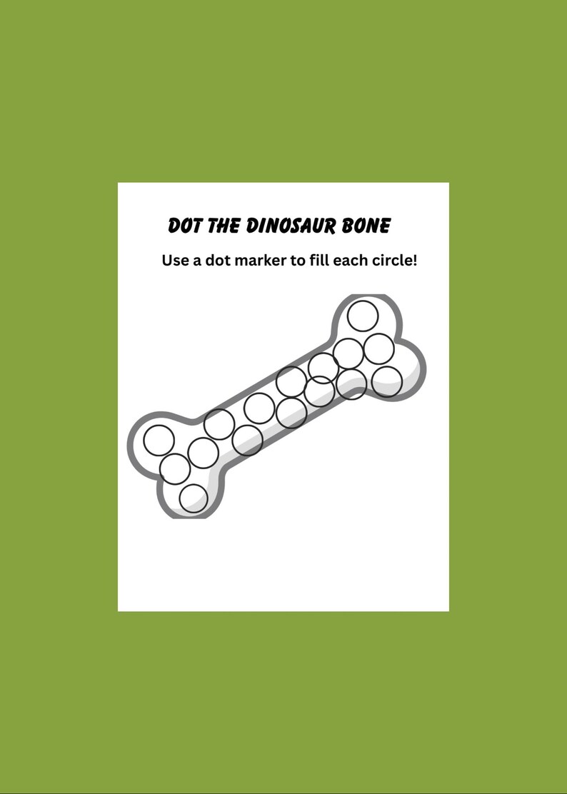 Dinosaur Dot Marker Classroom Activity | Do A Dot Worksheets ...