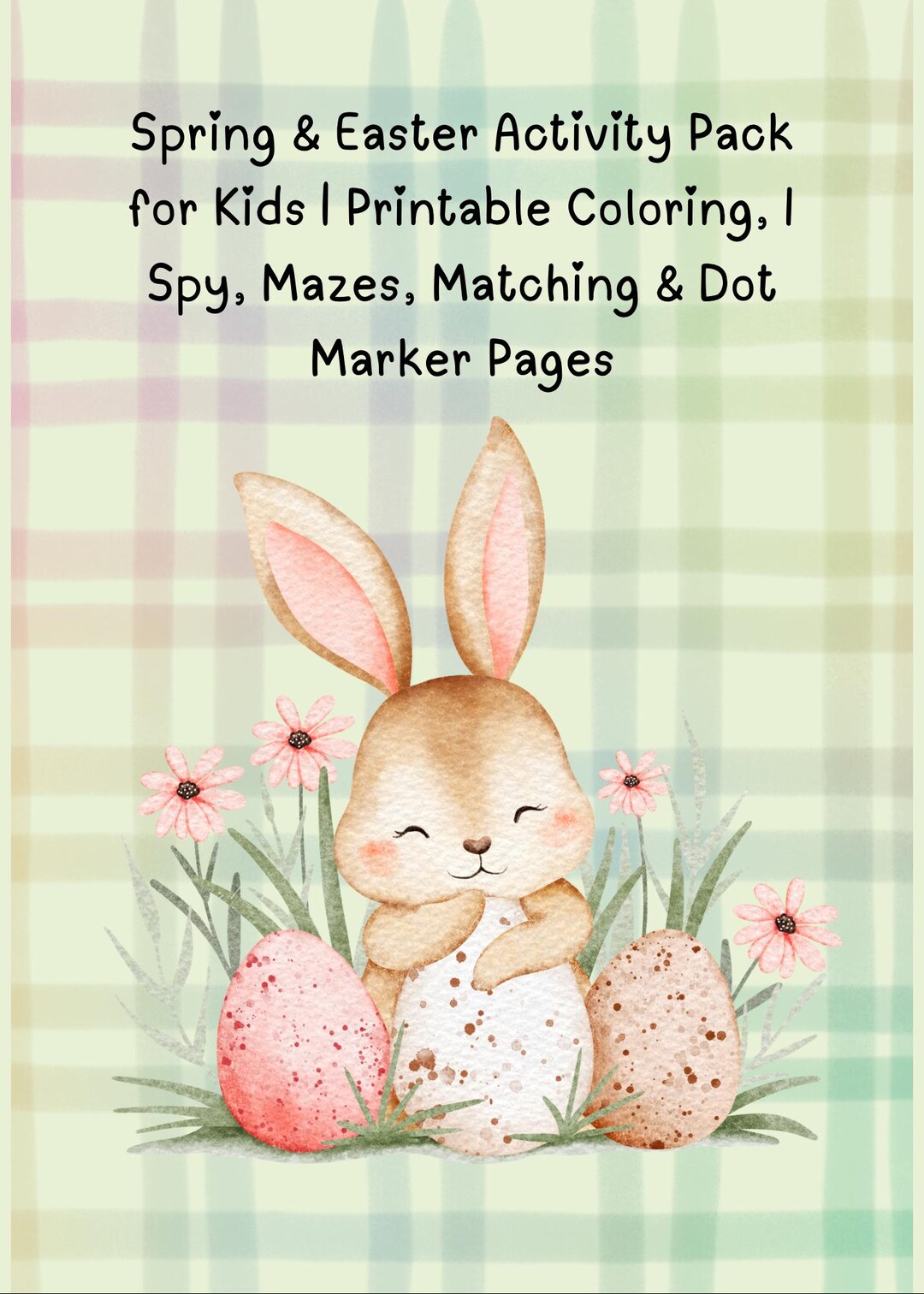 Spring Easter Kids Activity Pack | Printable Coloring, Mazes, Matching ...