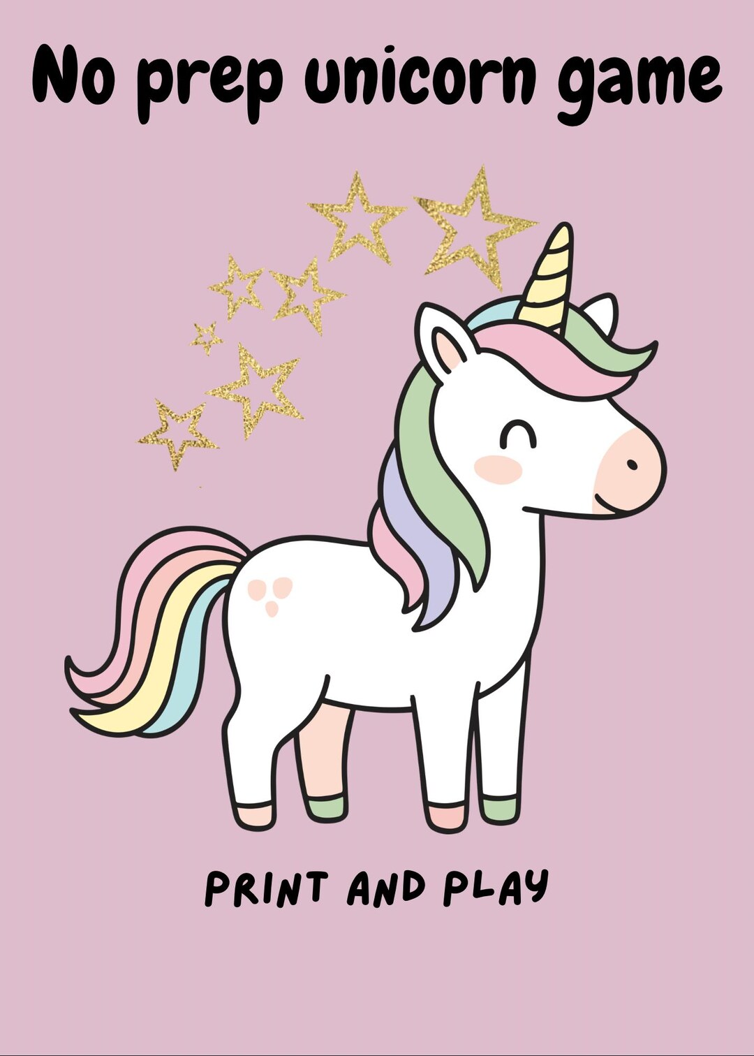 Easy Unicorn Scavenger Hunt Printable | No Prep Kids Activity | Simple ...