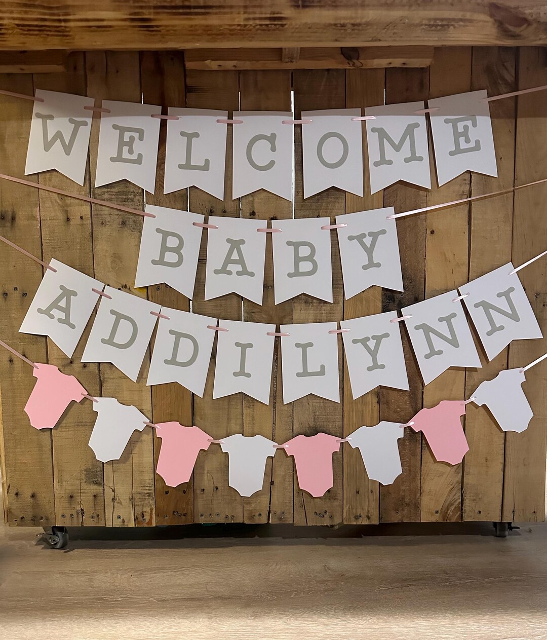 WELCOME BABY Banners for Hospital Room/door Baby Shower Baby Sprinkle ...