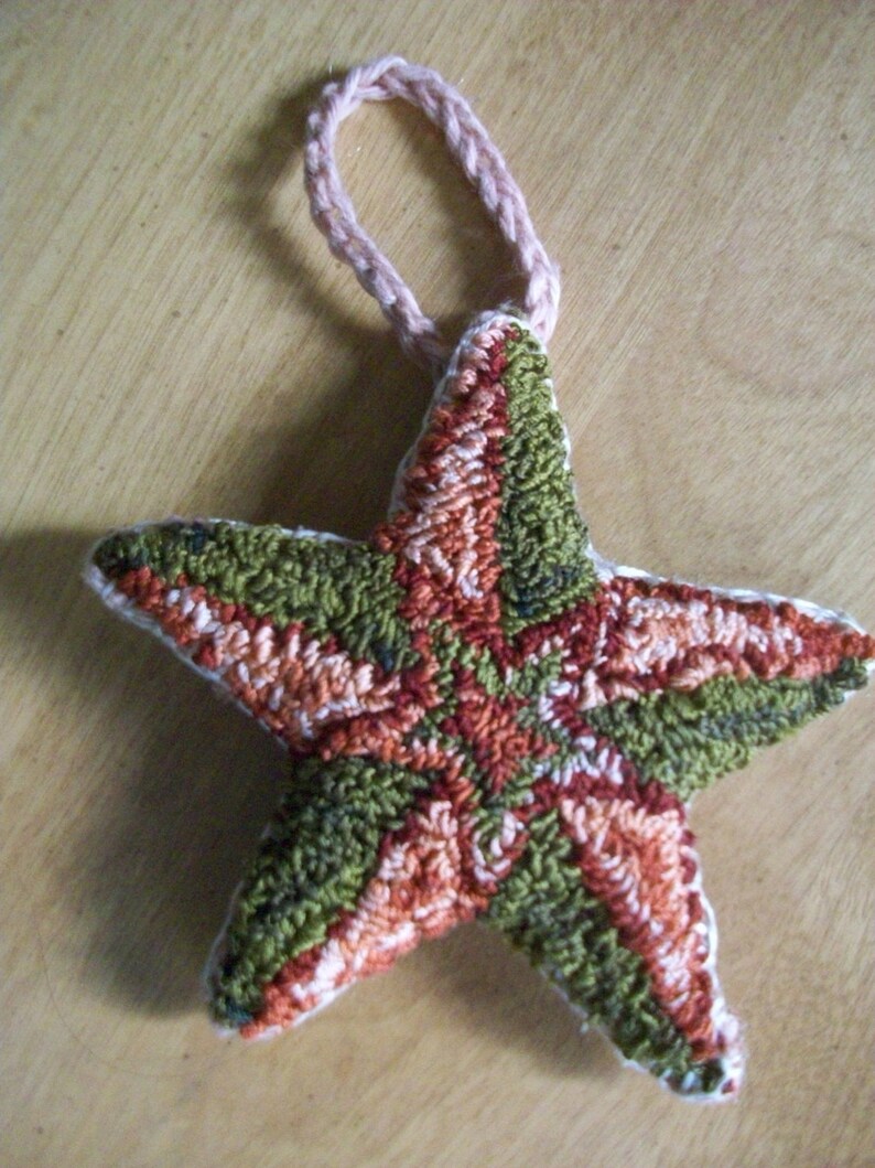 Primitive Punch Needle Star Ornie or Bowl Filler - Etsy