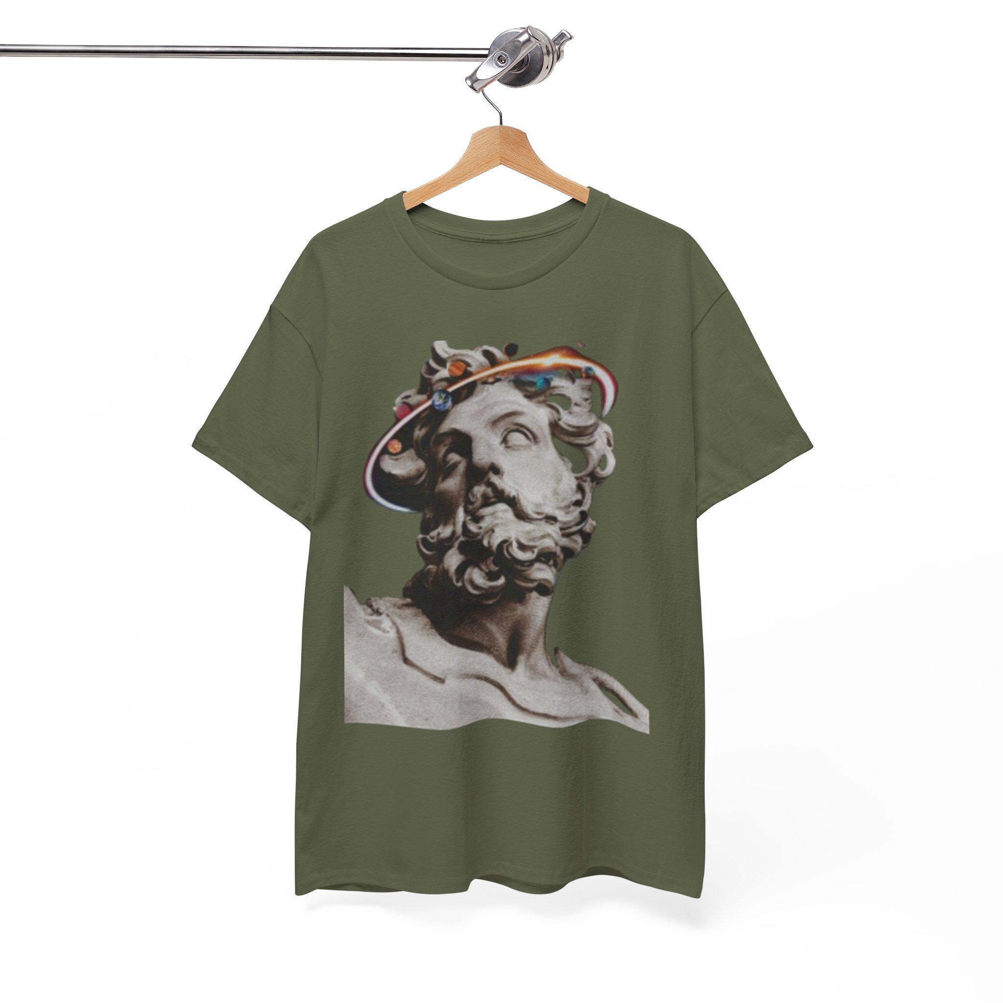 Philosopher Statue Print T-shirt: Cotton Unisex Tee - Etsy