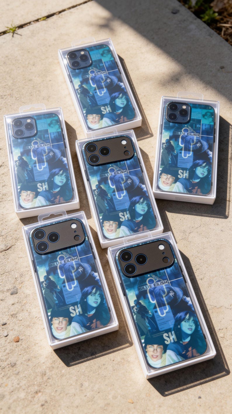 Blue Aesthetic Collage Phone Case | Protective Shockproof Cover ...