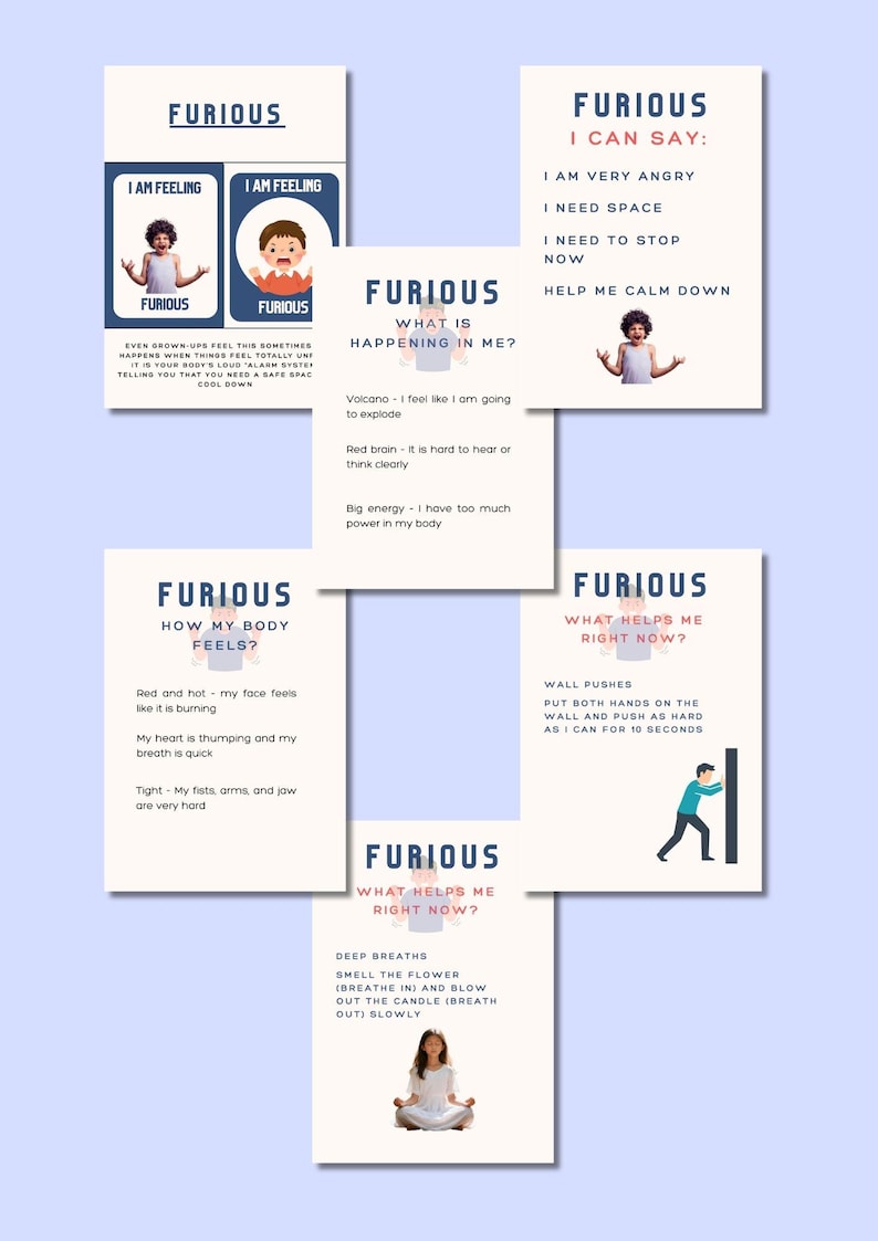 Emotion Cards for Autistic Children Printable | 70 Visual Emotion Cards ...