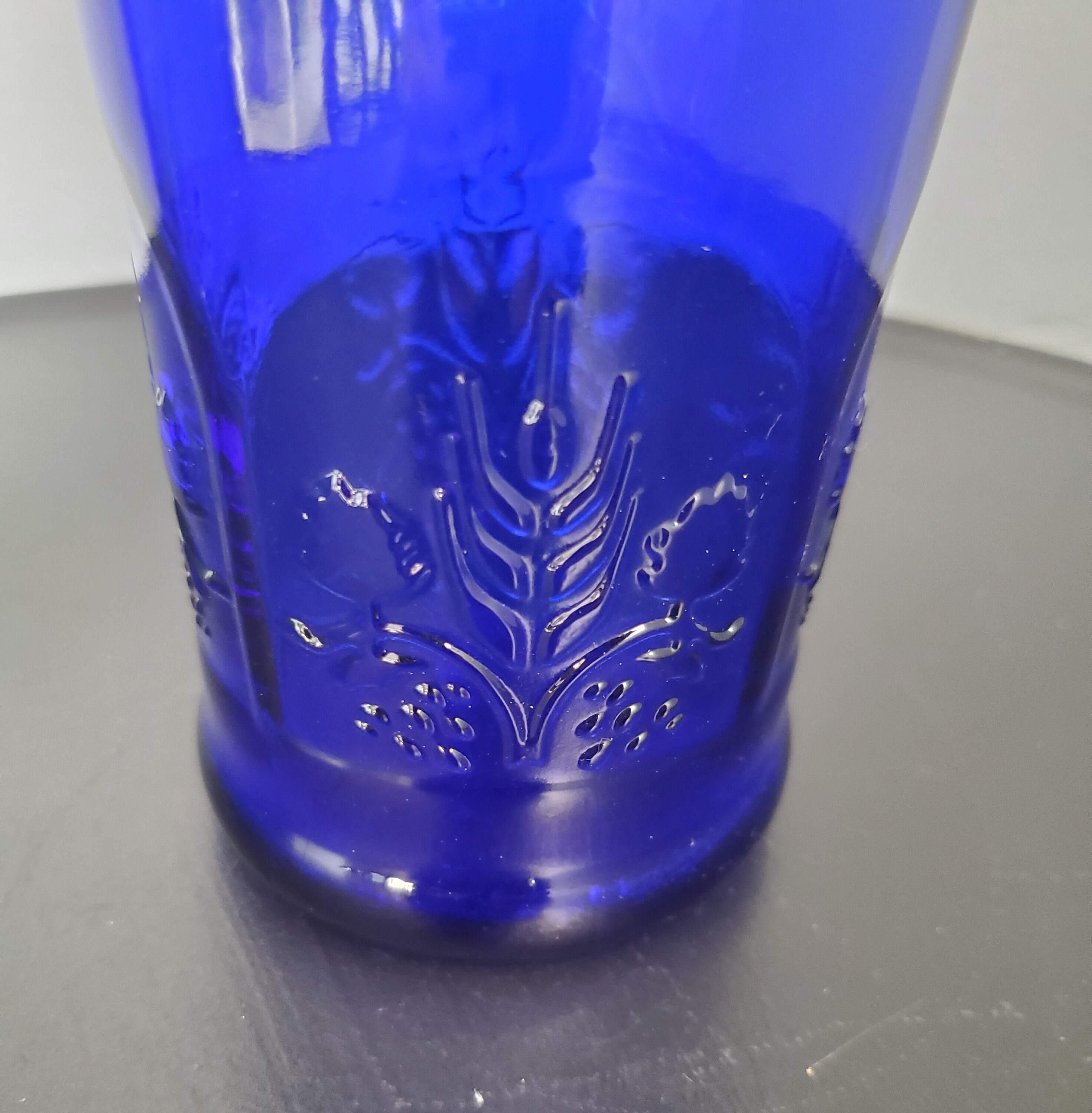 Vintage Cobalt Blue EZ Cap Floral Bottle - Etsy