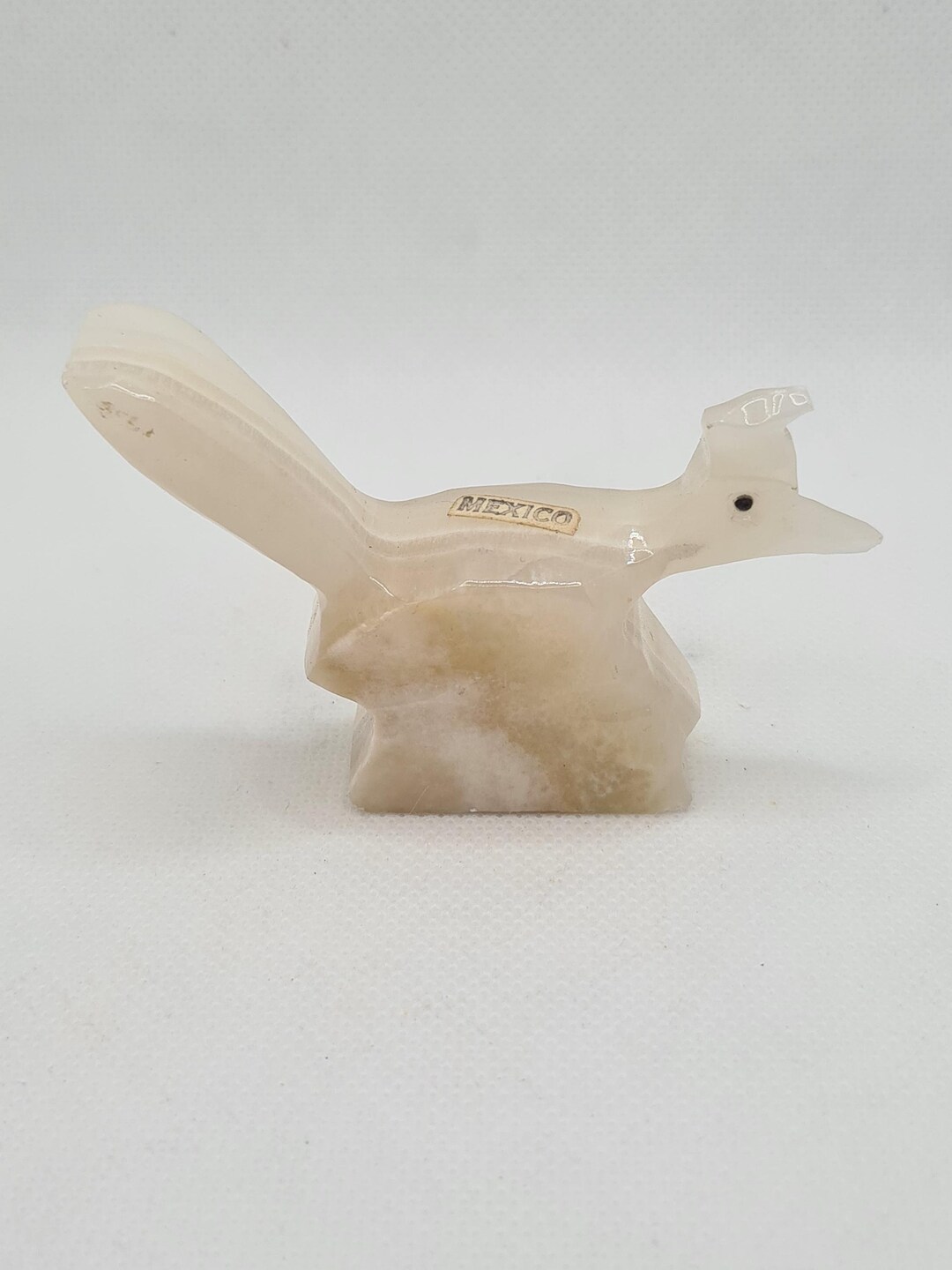 Vintage Carved Stone Roadrunner Figurine - Etsy