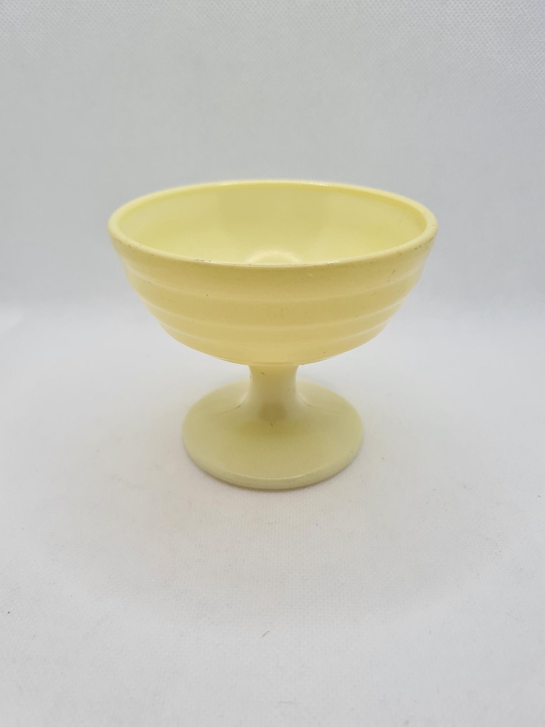 Vintage Hazel Atlas Pale Yellow Sherbet Dish - Etsy