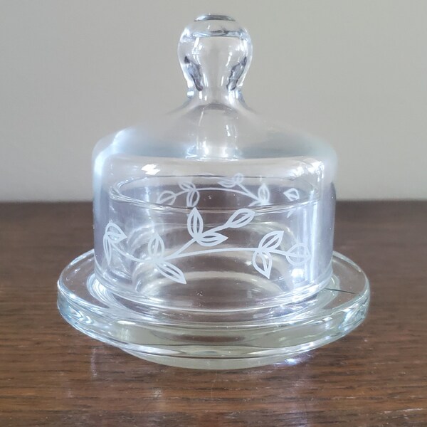 Princess House Crystal Butter Dish - Etsy