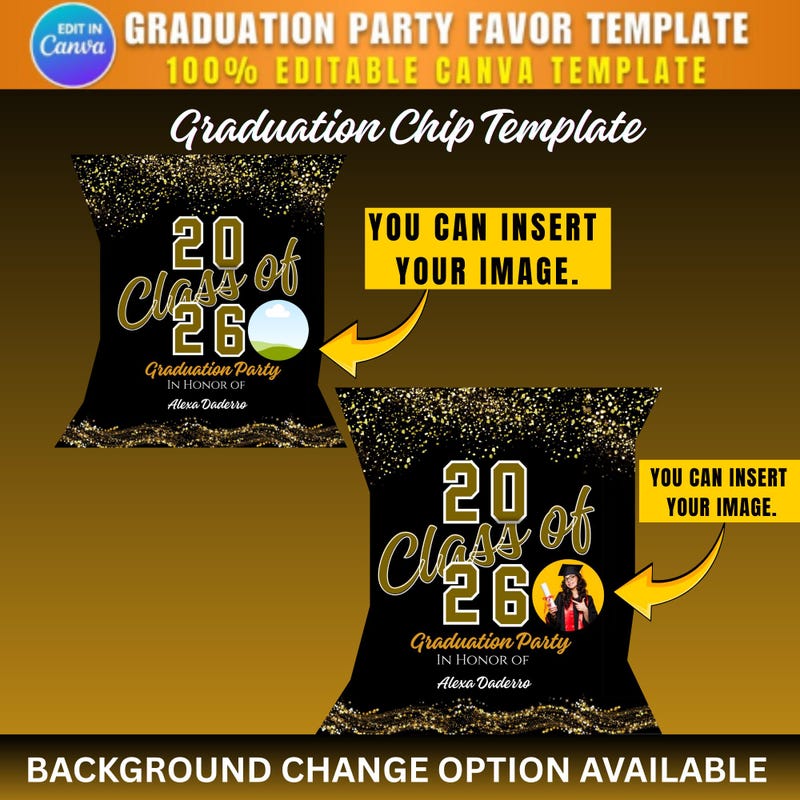 Graduation Chip Bags - Etsy