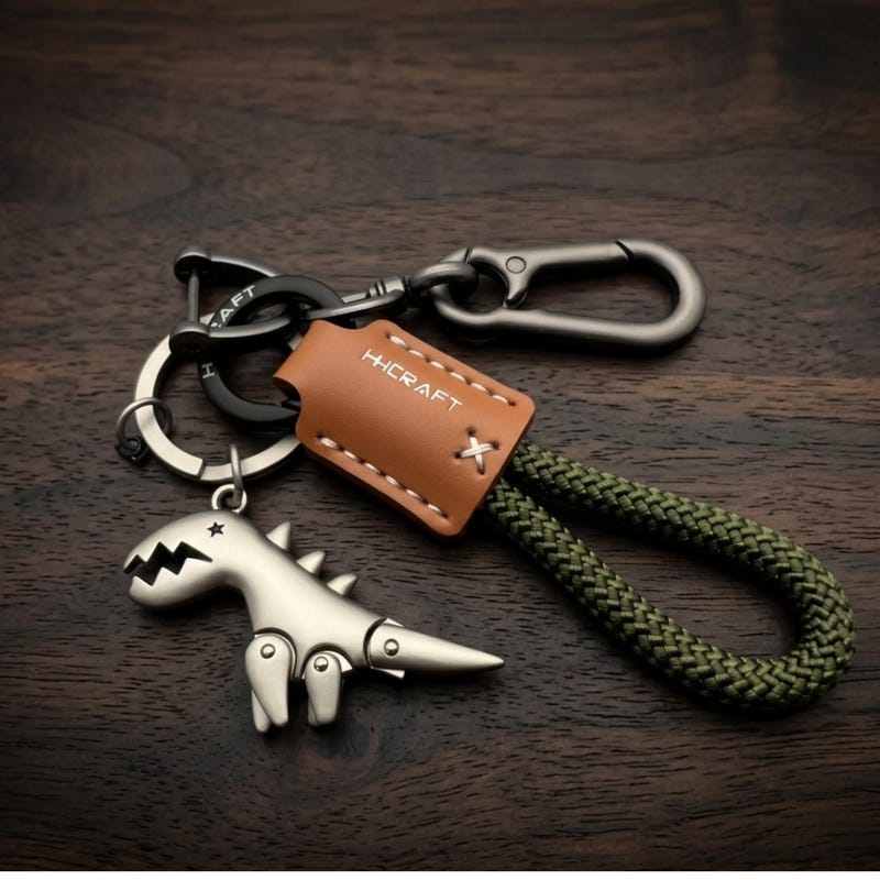 Personalized Dino Keychains - Etsy