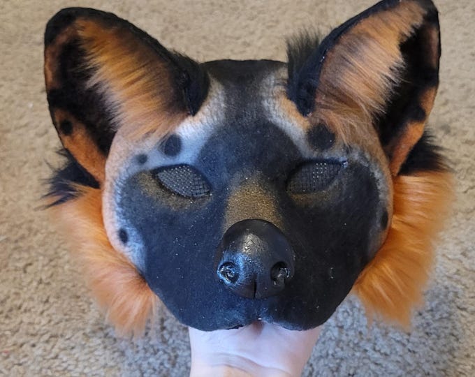 Cross Fox Therian Mask - Etsy