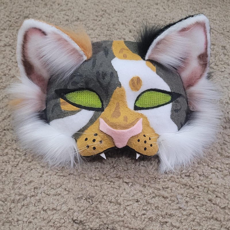 Calico Cat Therian Mask - Etsy