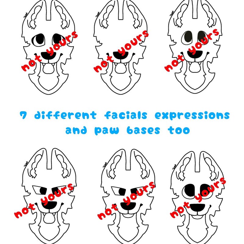 Furry Drawing Bases - Etsy