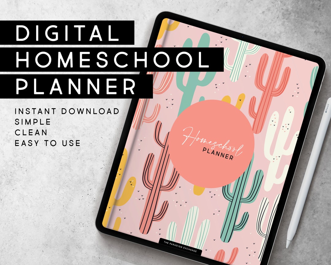 Cactus Digital Homeschool Planner for Goodnotes Ipad Undated - Etsy