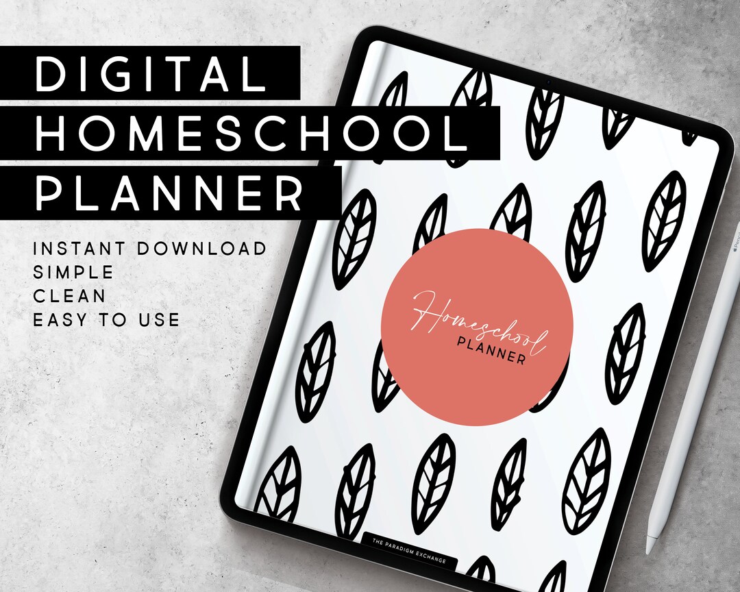 Boho Digital Homeschool Planner for Goodnotes Ipad, Undated, Lesson ...