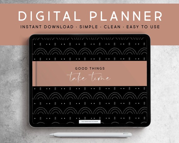 Digital Planner for GoodNotes Good Things Take | Etsy