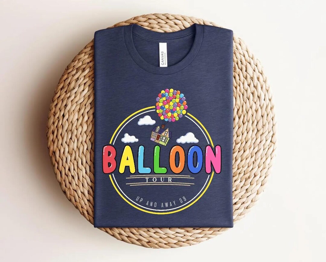 Up Movie Balloon Tour Adventure Shirt, Floating House Pixar Graphic T ...