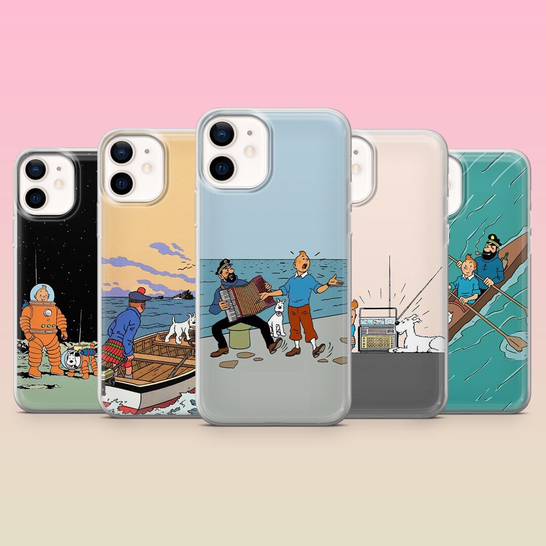 Tintin Phone Case Adventure Cartoon Cover for iPhone 17e, 16, 15, 14 ...