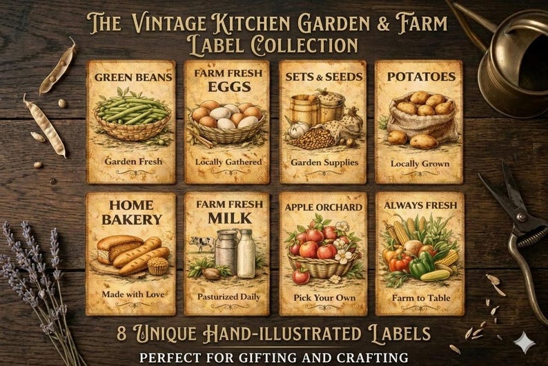 Vintage Garden & Farm Stand Signs Printable | Farmers Market Produce ...