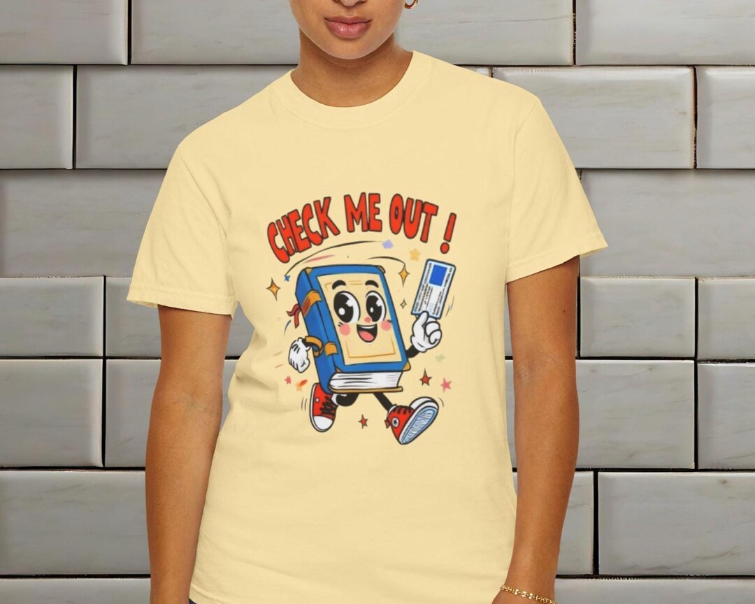 Library Week Tee, Retro Checkout Machine "check Me Out!" T-shirt | Cute ...