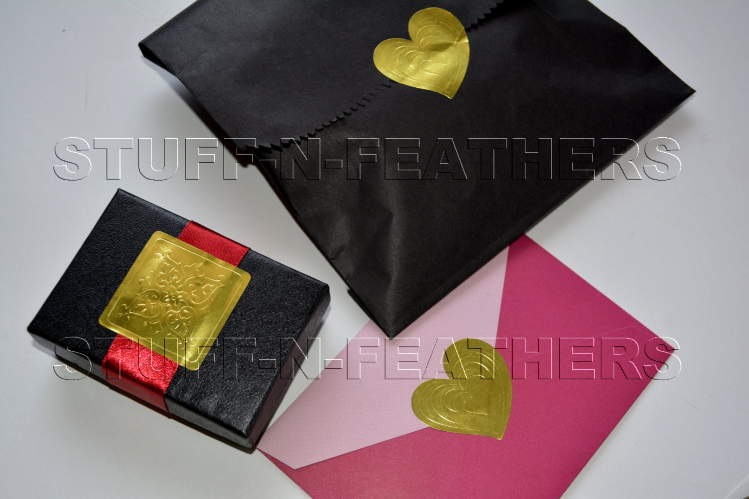 GOLD Square Sticker Seals Embossed Metallic Foil Stickers - Etsy