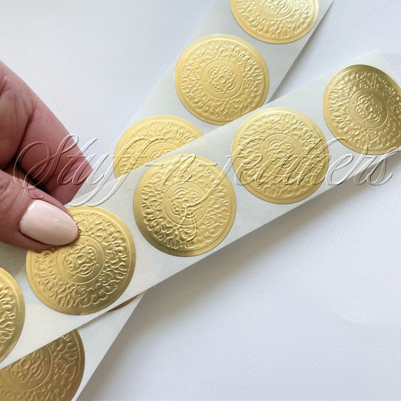 Gold Foil Stickers - Etsy