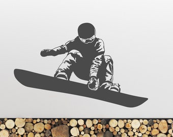 Snowboard Decal Extreme Sports Snowboarder Sticker Kids | Etsy