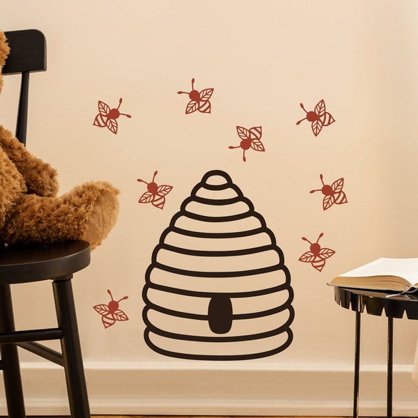 Bee Wall Decal - Etsy