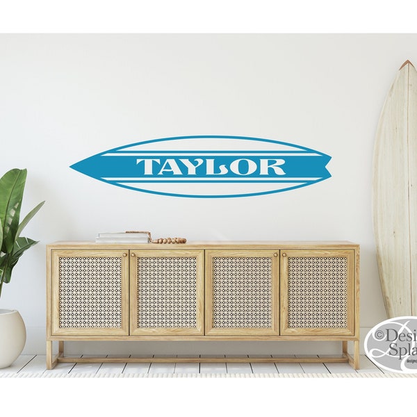 Surfboard Wall Decal - Etsy