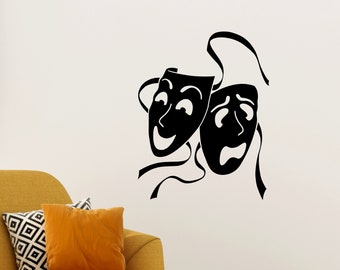 Drama Masks Decal - Etsy