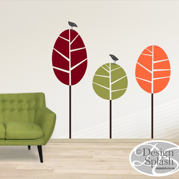 Mid Century Modern Wall Decal - Etsy