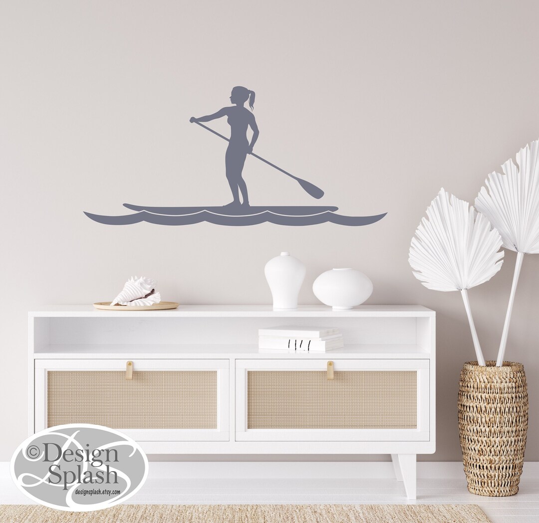 Female Stand up Paddleboard Decal, SUP Sticker SP-134 - Etsy