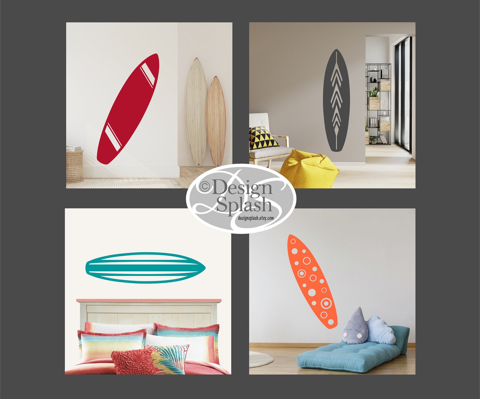 Surfboard Decal, 60 Boards to Choose From, Surfing Sticker, Beach Decor ...