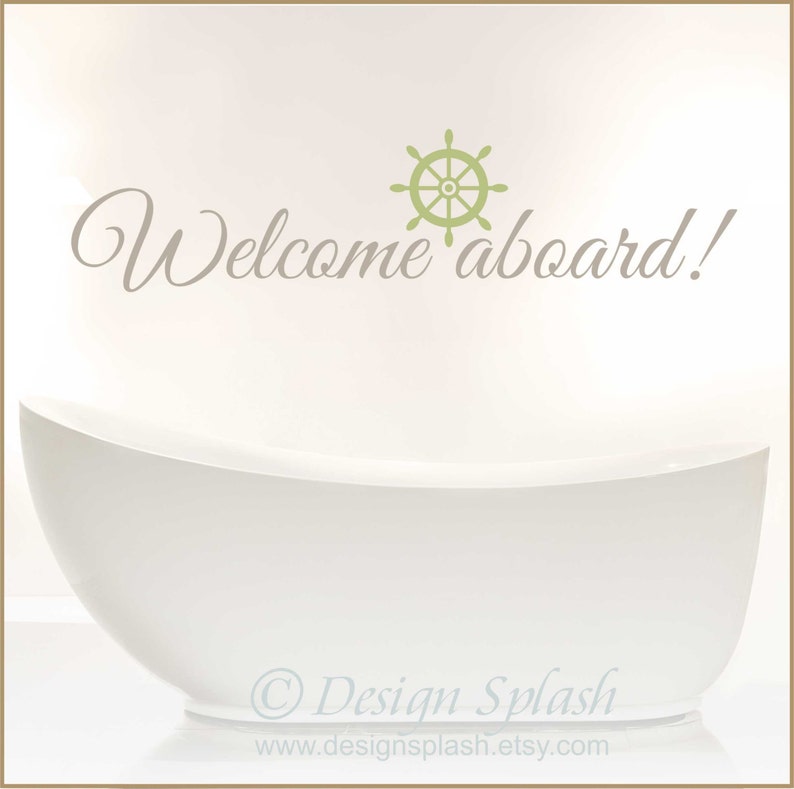 Nautical Quote welcome Aboard With Ship's - Etsy
