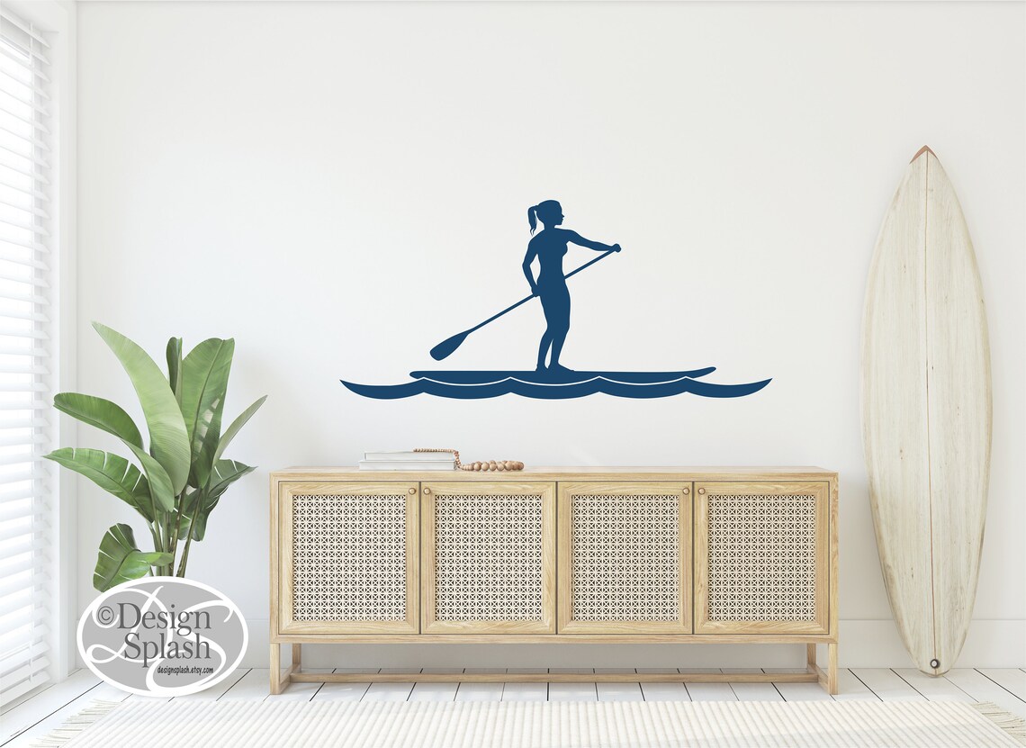 Female Stand up Paddleboard Decal, SUP Sticker SP-134 - Etsy
