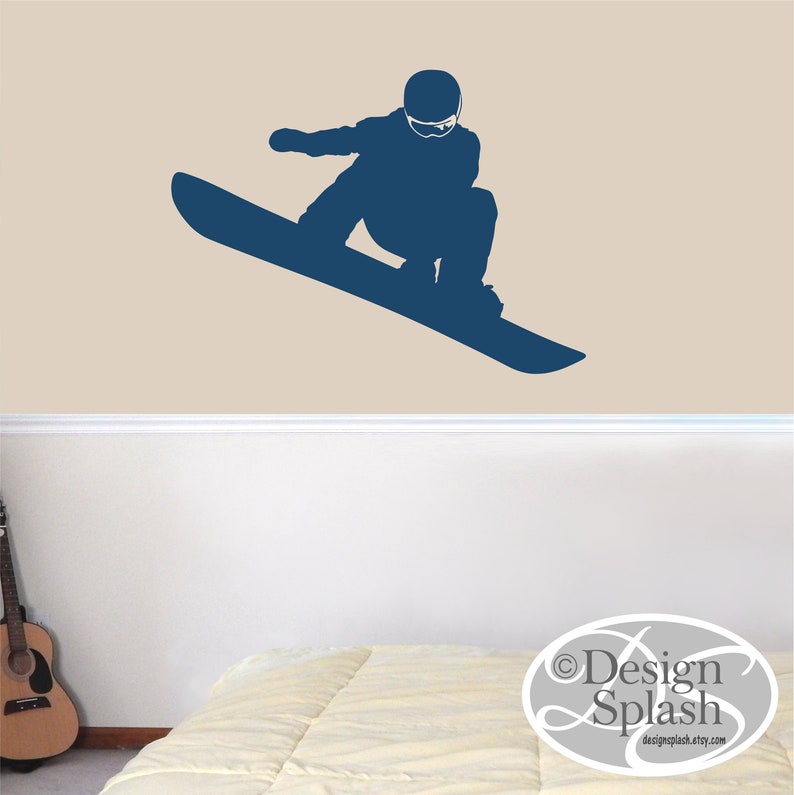 Snowboard Decal Extreme Sports Snowboarder Sticker Kids | Etsy