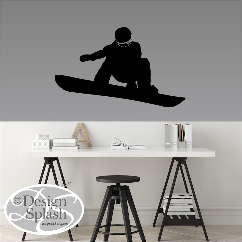 Snowboard Decal Extreme Sports Snowboarder Sticker Kids | Etsy