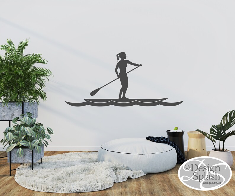 Female Stand up Paddleboard Decal, SUP Sticker SP-134 - Etsy