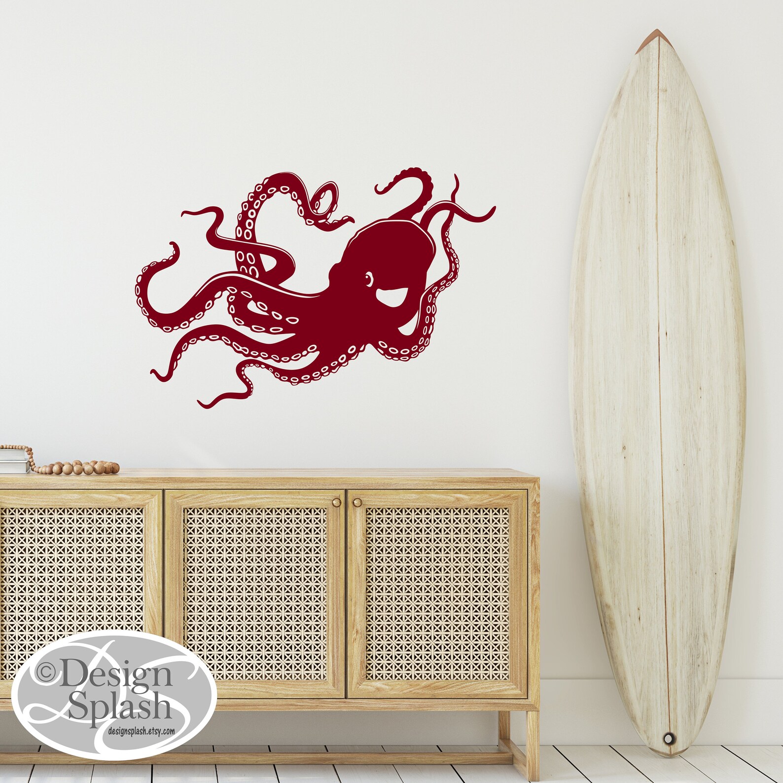 OCTOPUS Vinyl Wall Decal A-101 | Etsy