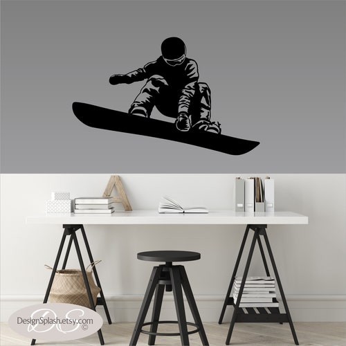 Snowboard Themed Room Decor Vinyl Decal Wall Art Kids Room - Etsy