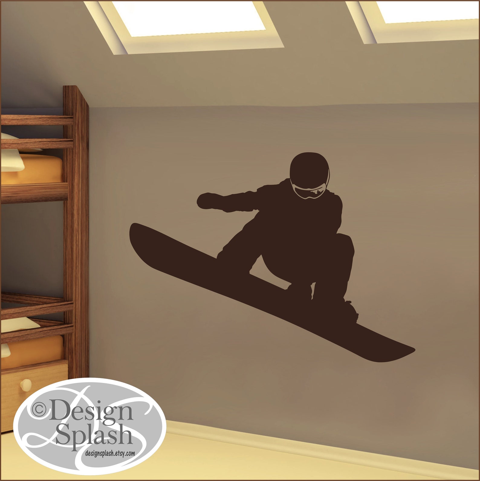 Snowboard Decal Extreme Sports Snowboarder Sticker Kids - Etsy