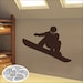 Snowboard Decal, Extreme Sports, Snowboarder Sticker, Kids Room Decor ...