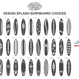 Surfboard Decal, 60 Boards to Choose From, Surfing Sticker, Beach Decor ...